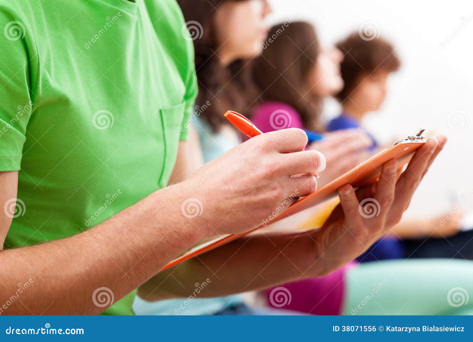 Making notes closeup stock photo. Image of class, student - 38071556