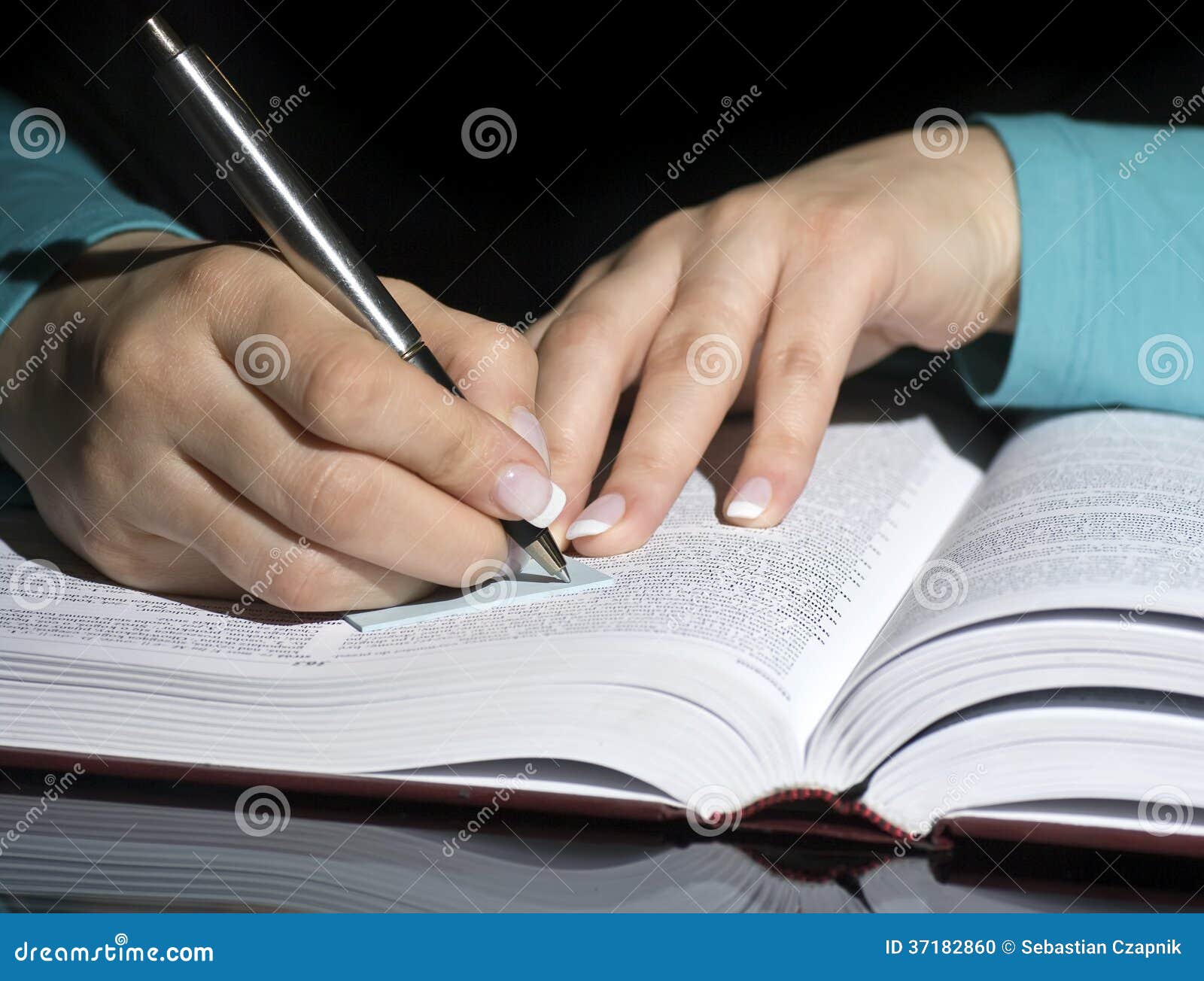 Making notes stock photo. Image of notes, book, learning - 37182860