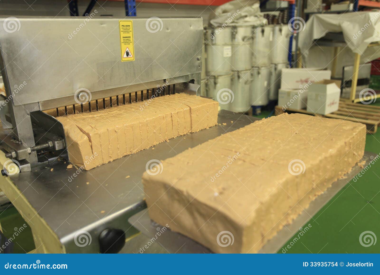 Making Nougat stock photo. Image of jijona, almond, bloc - 33935754
