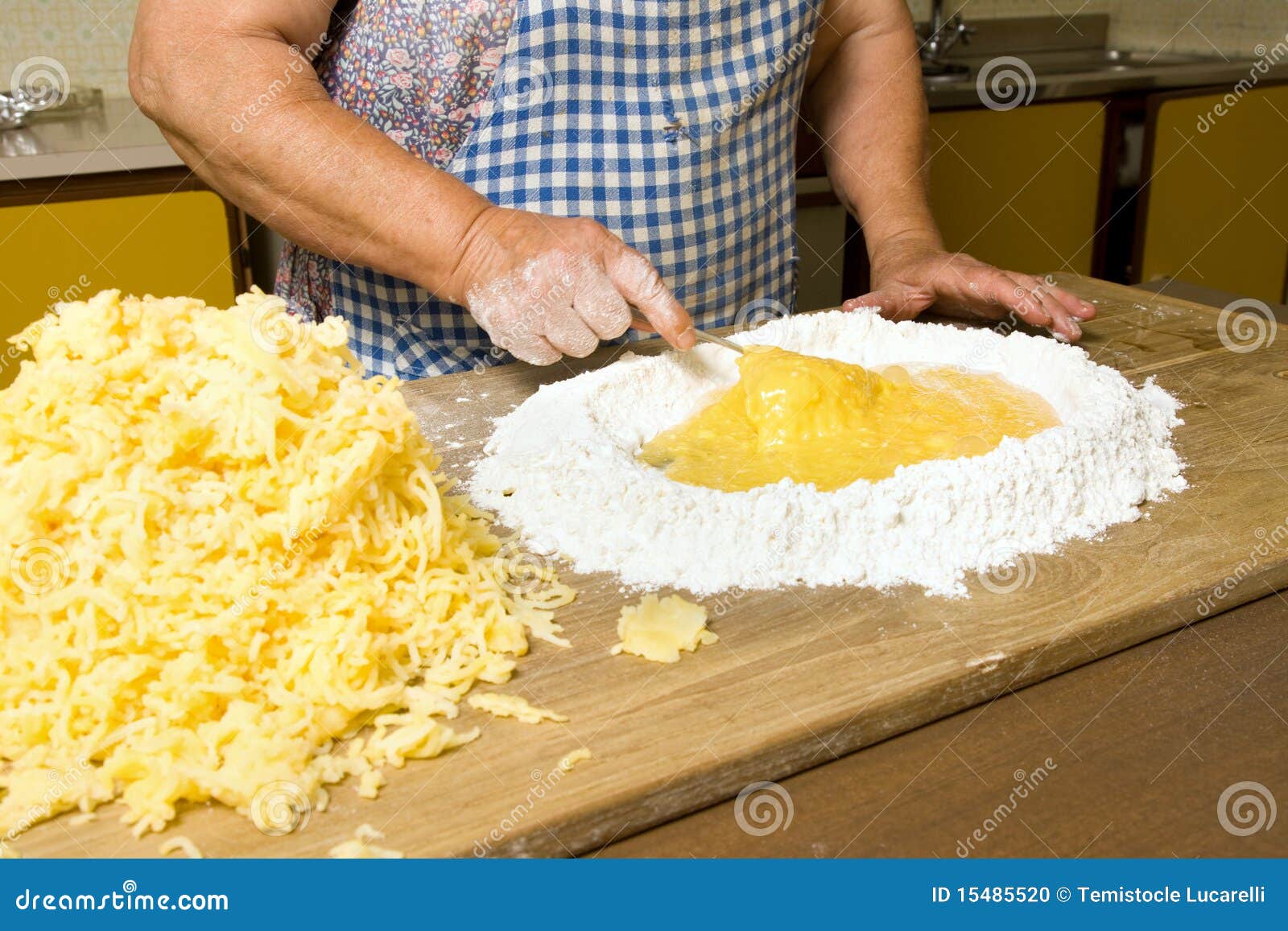 Making pasta stock photo. Image of catering, home, housewife - 15485520