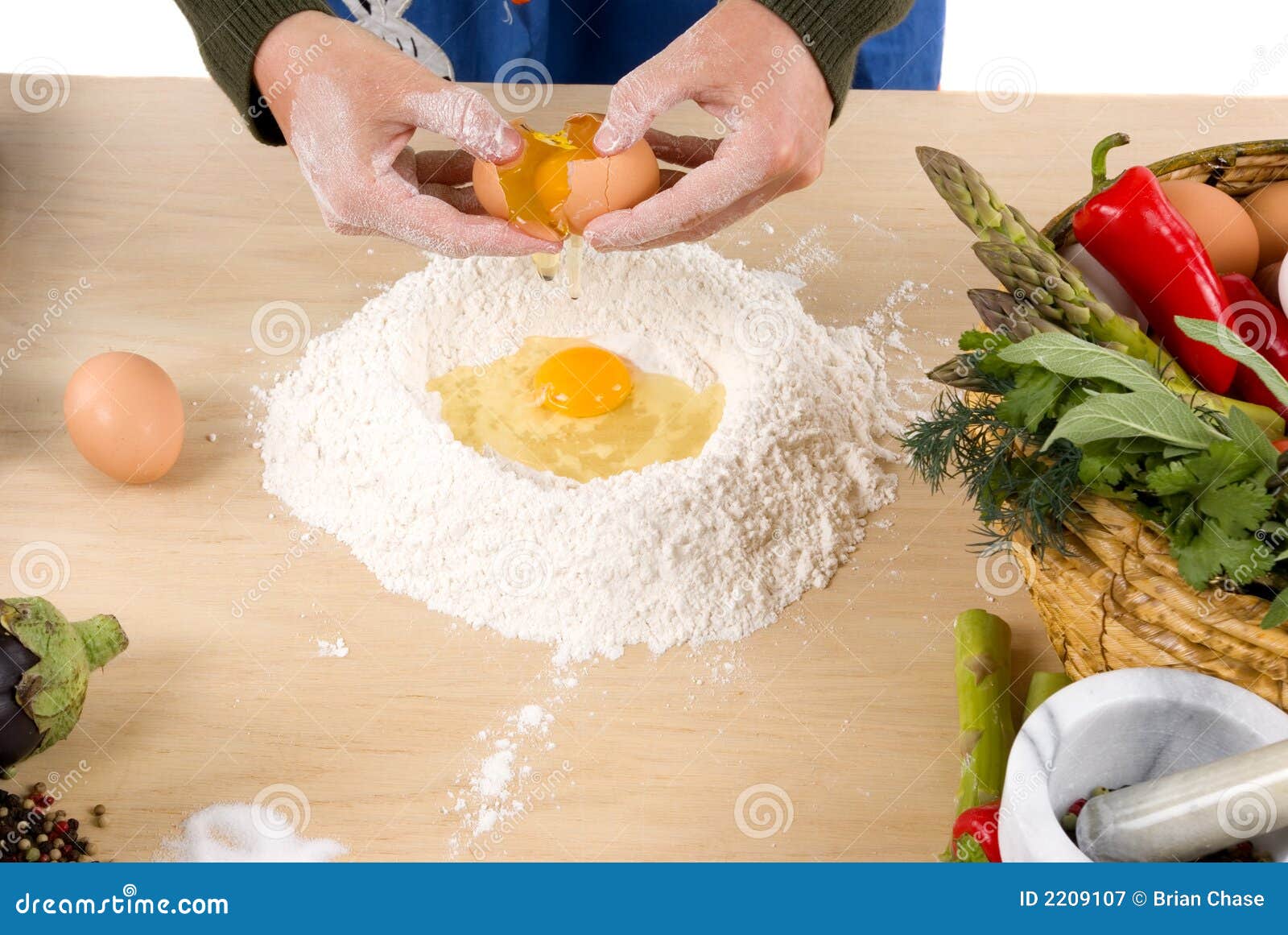 Making pasta stock image. Image of basket, noddle, dill - 2209107
