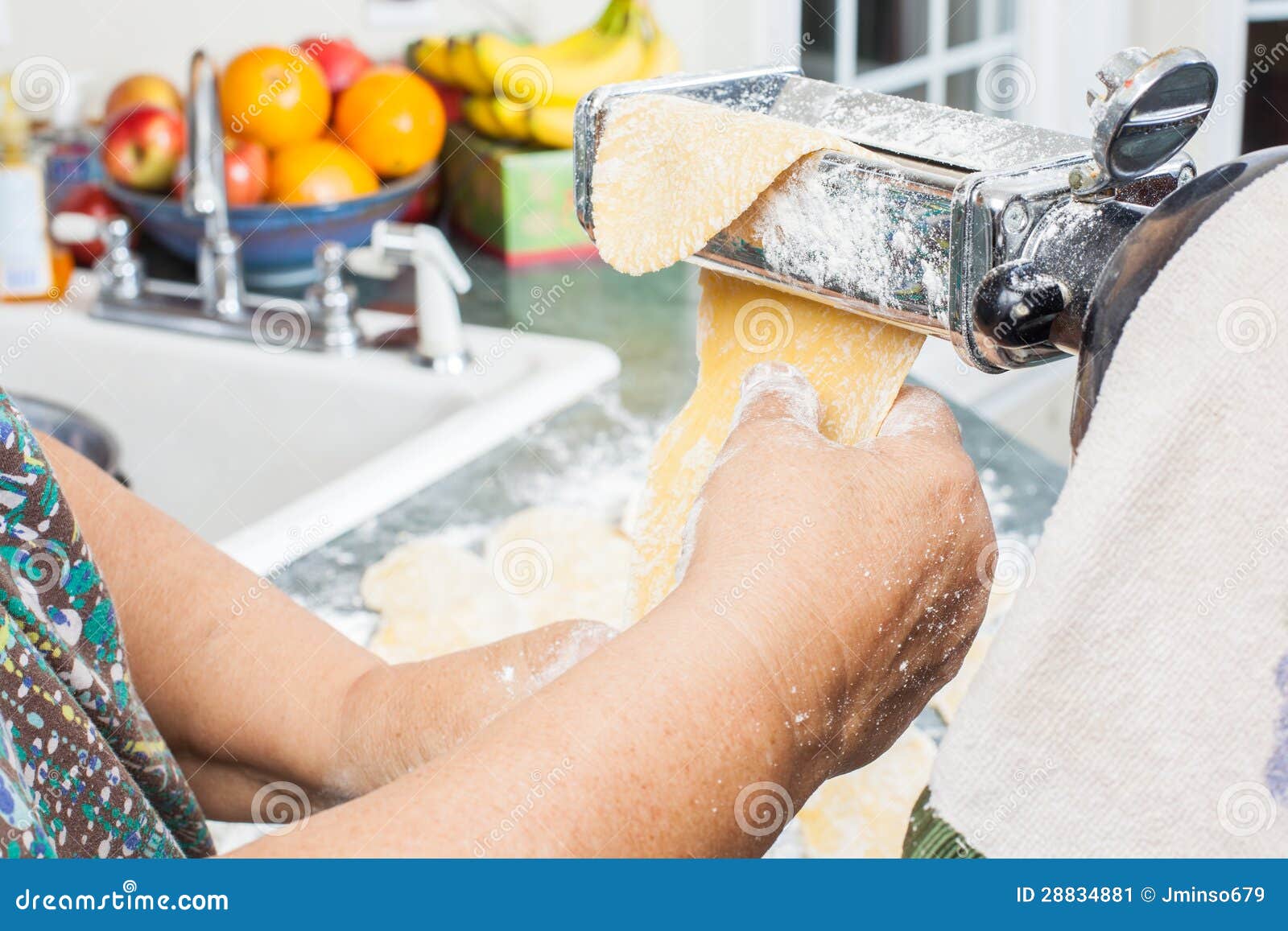 Making pasta stock image. Image of italian, housewife - 28834881