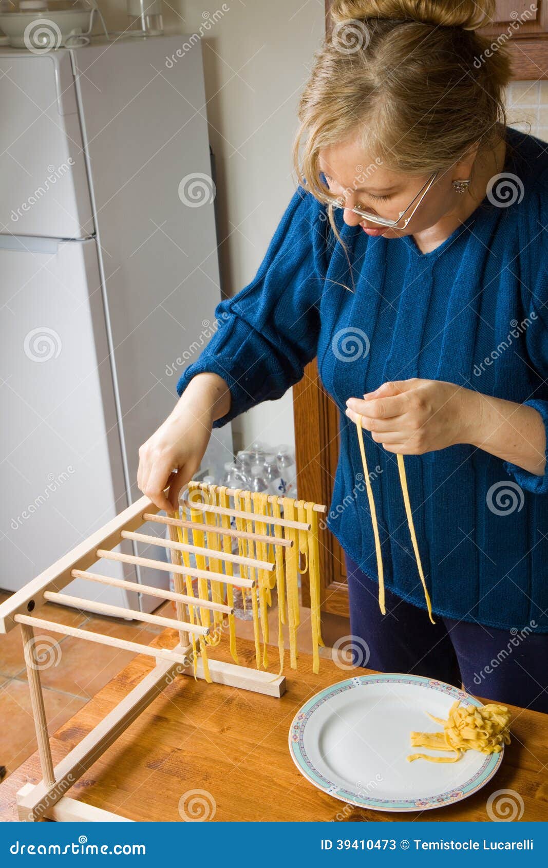 Making pasta stock image. Image of recipe, hand, manual - 39410473