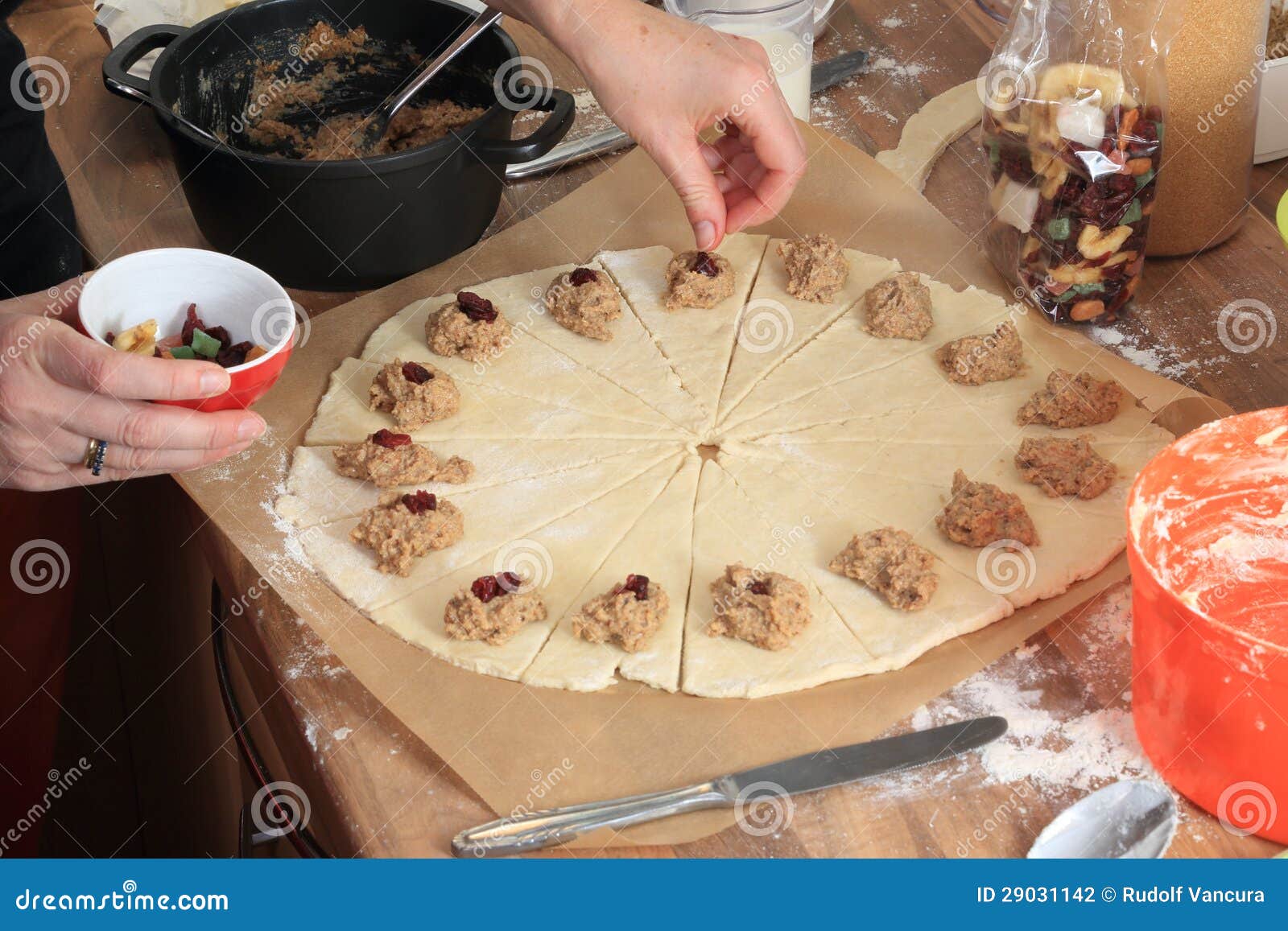 Making a Pastry stock photo. Image of cuisine, homemade - 29031142