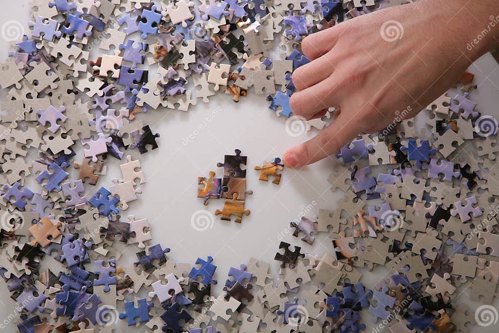 Making pazzle stock photo. Image of building, intellect - 5312566