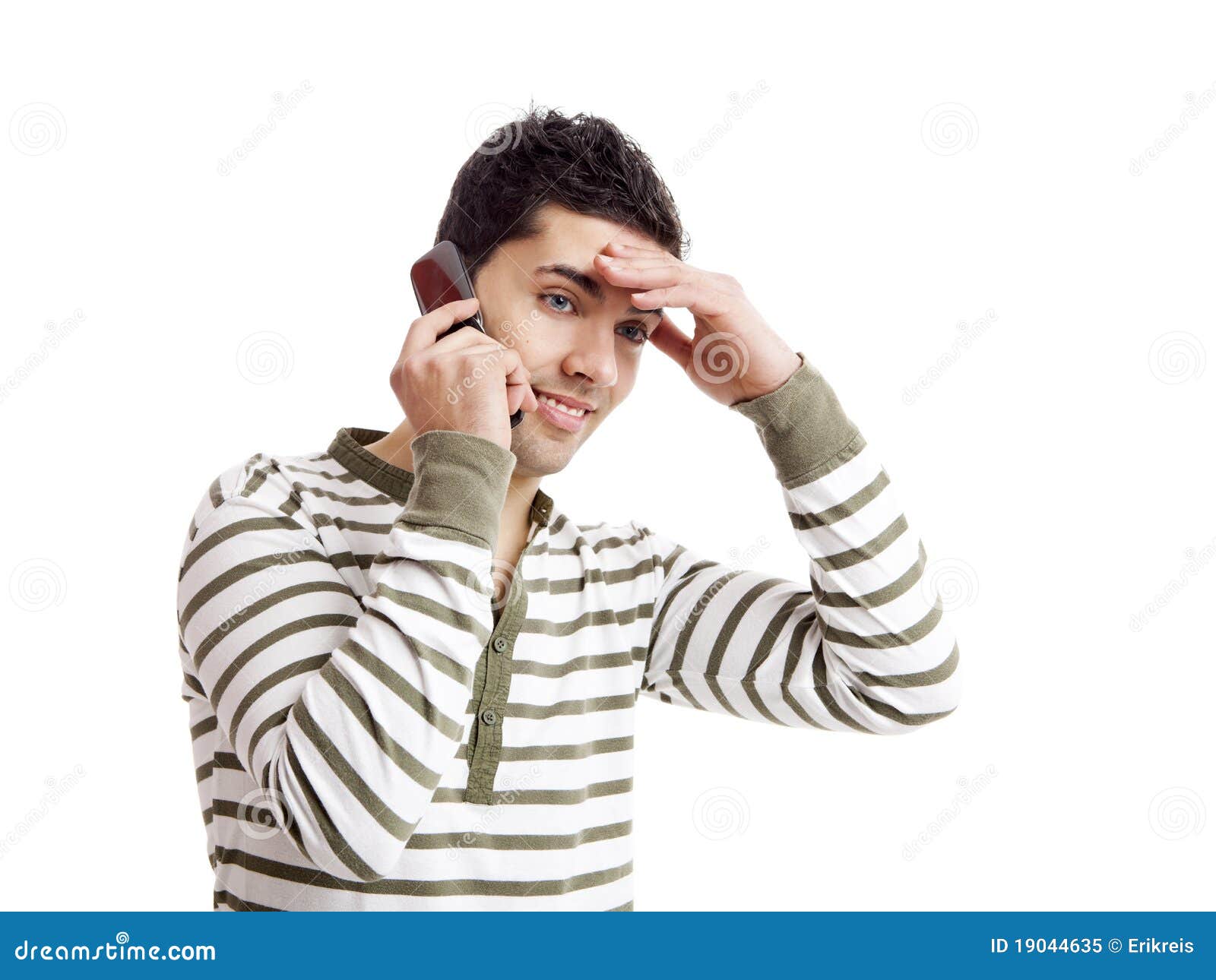 Making a phone call stock image. Image of male, natural - 19044635