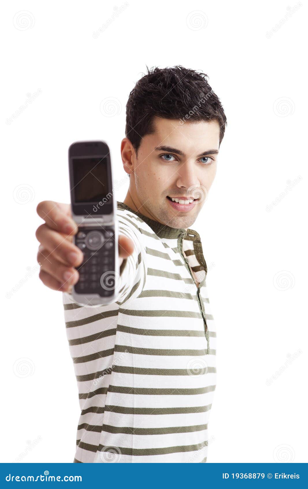 Making a phone call stock image. Image of cute, handsome - 19368879
