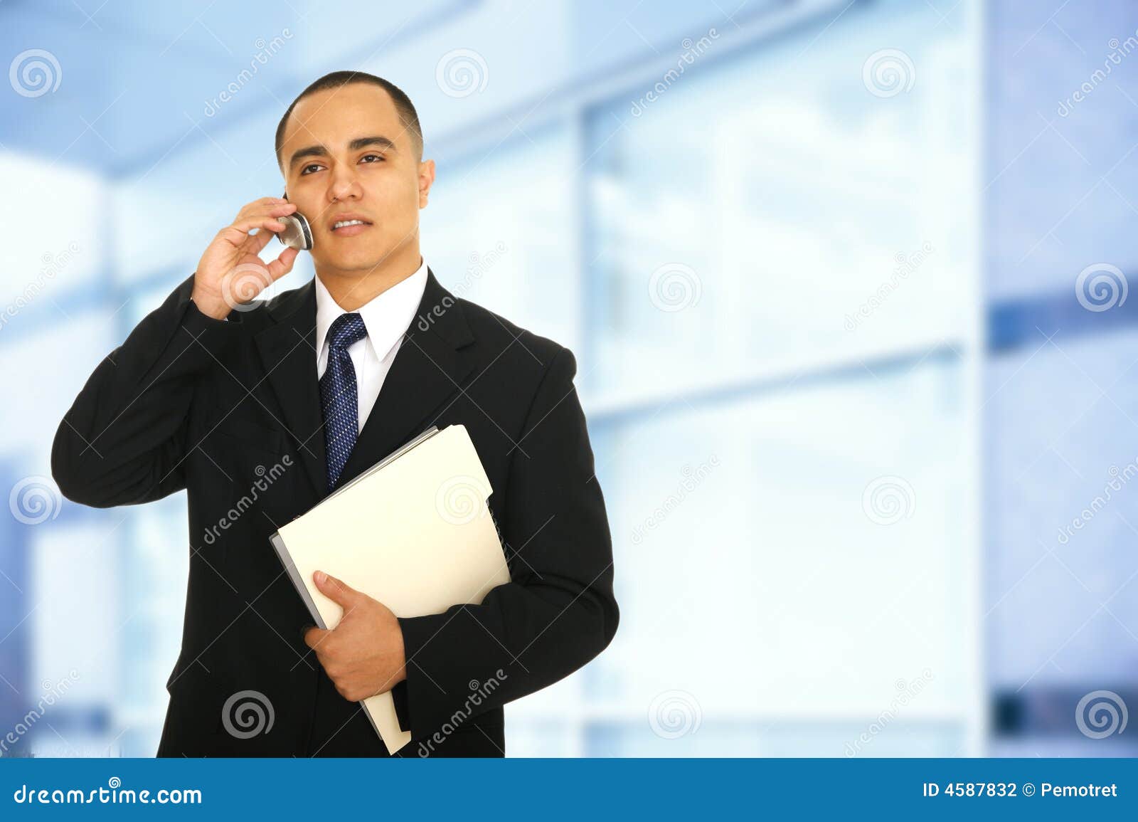 Making a Phone Call in Office Stock Photo - Image of cellular ...