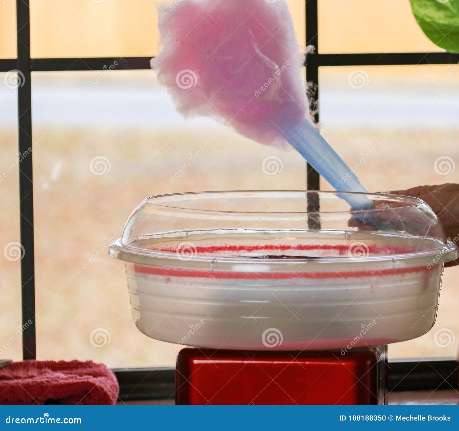 Making pink cotton candy stock photo. Image of sweets - 108188350
