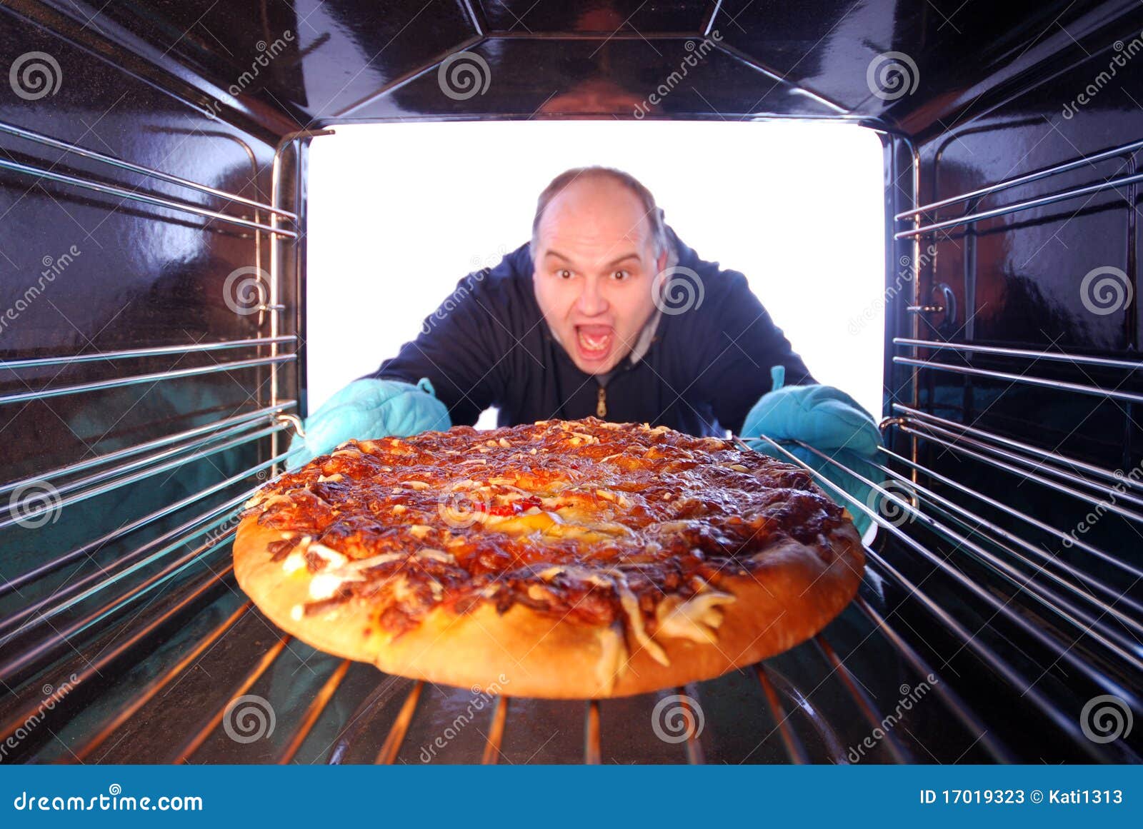 Making pizza stock image. Image of food, hand, frozen - 17019323