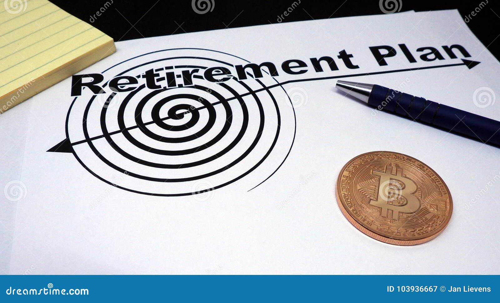 Bitcoin Retirement Contract Stock Image - Image of agent, commerce ...