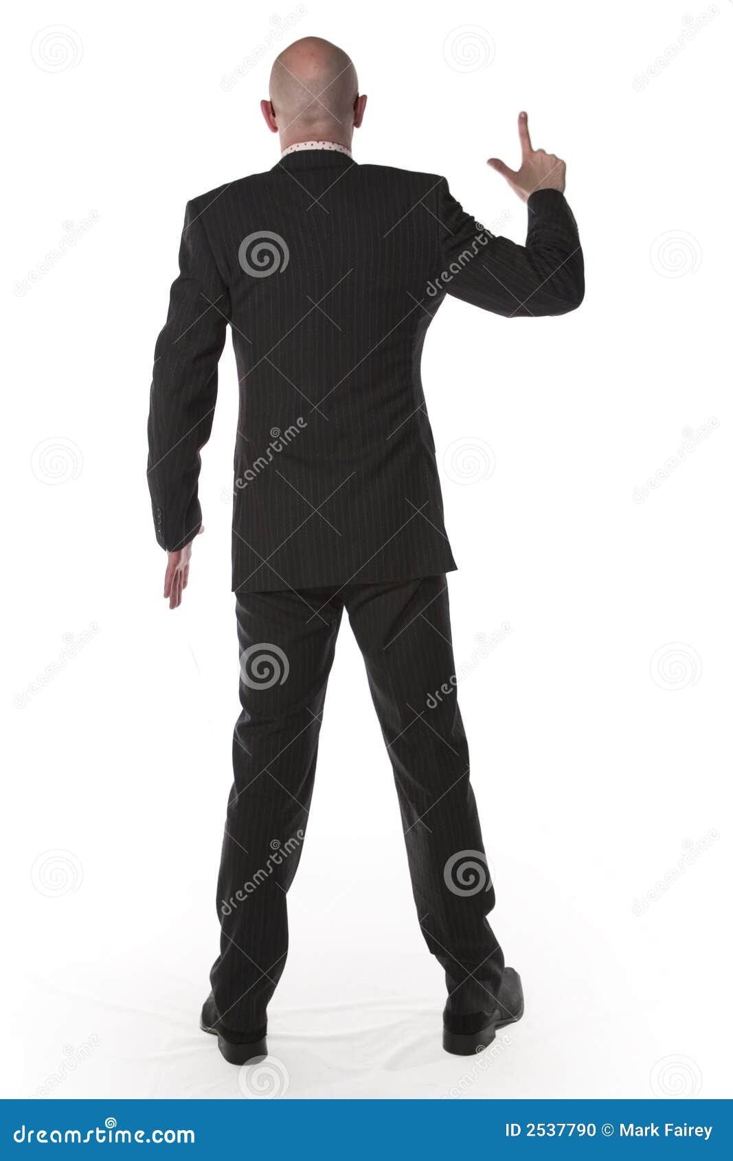 Making a point stock photo. Image of bald, advertising - 2537790