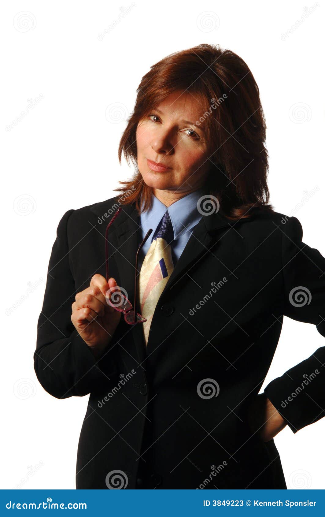 Making a point stock image. Image of businesswoman, american - 3849223