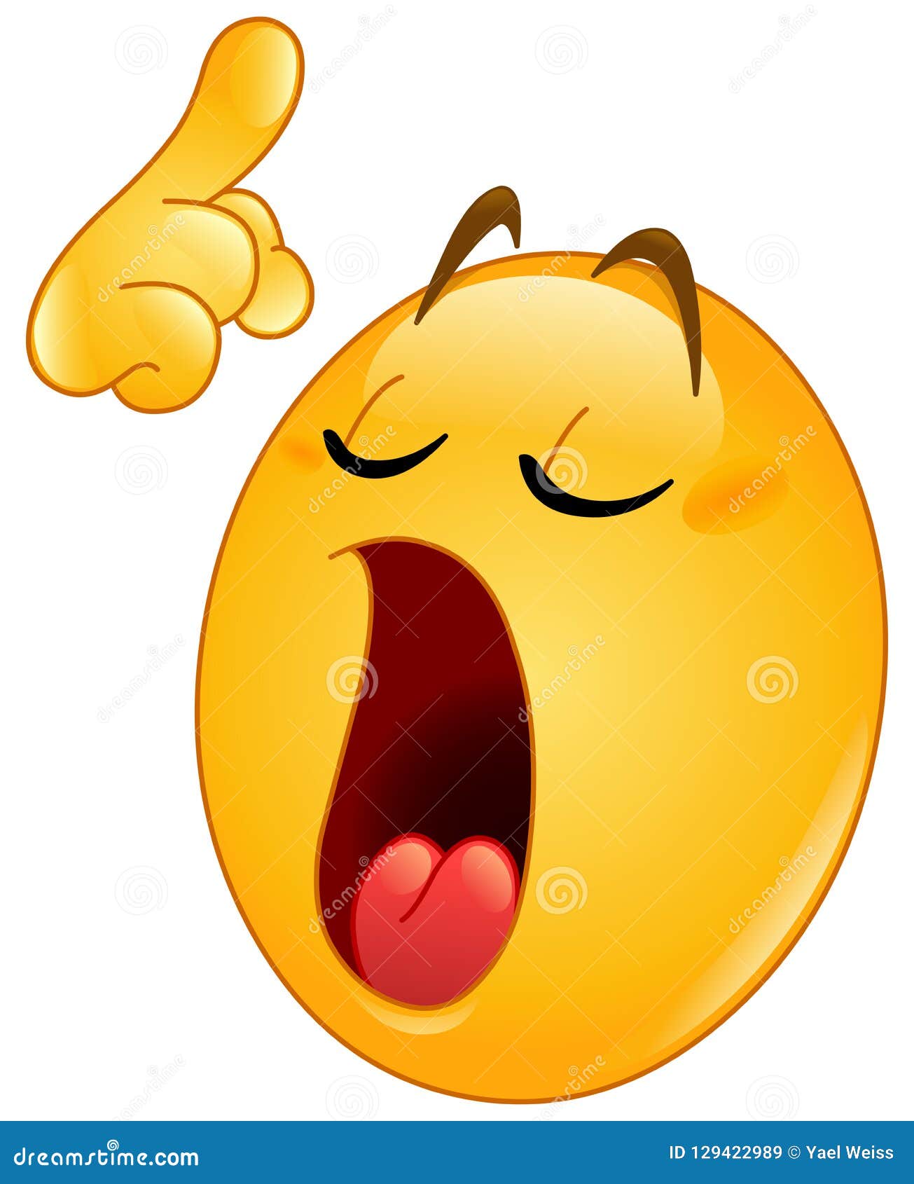 Making a Point Emoticon with Closed Eyes Stock Vector - Illustration of ...