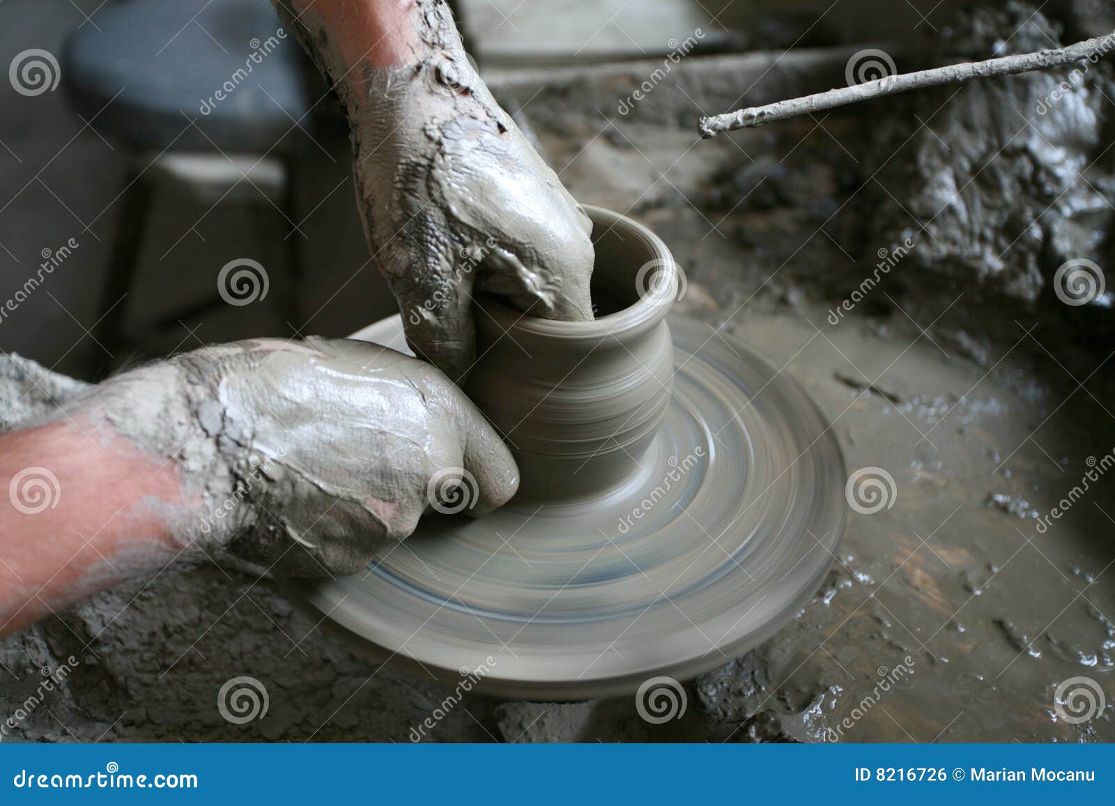 Making pottery stock photo. Image of business, water, creating - 8216726