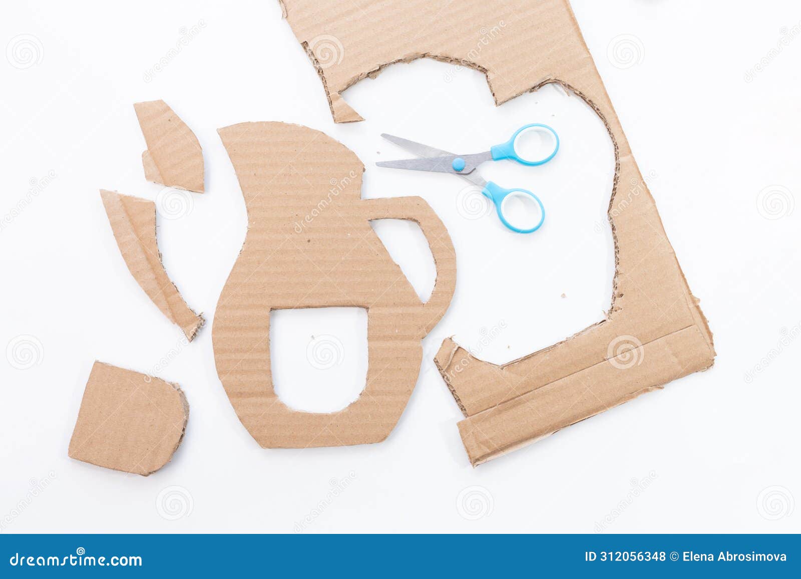 Crafted Paper Lemonade Pitcher in Sunlight, Summer Themes Stock Photo ...