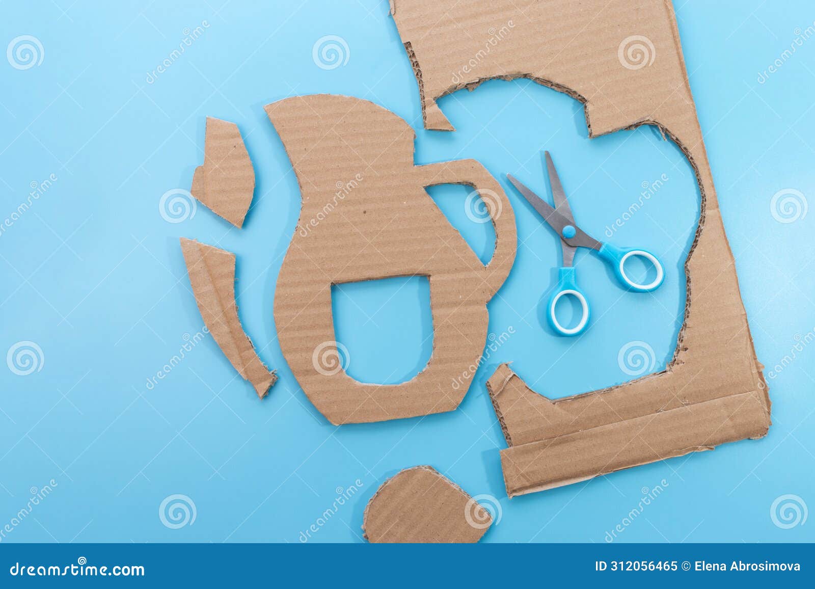 Crafted Paper Lemonade Pitcher in Sunlight, Summer Themes Stock Image ...