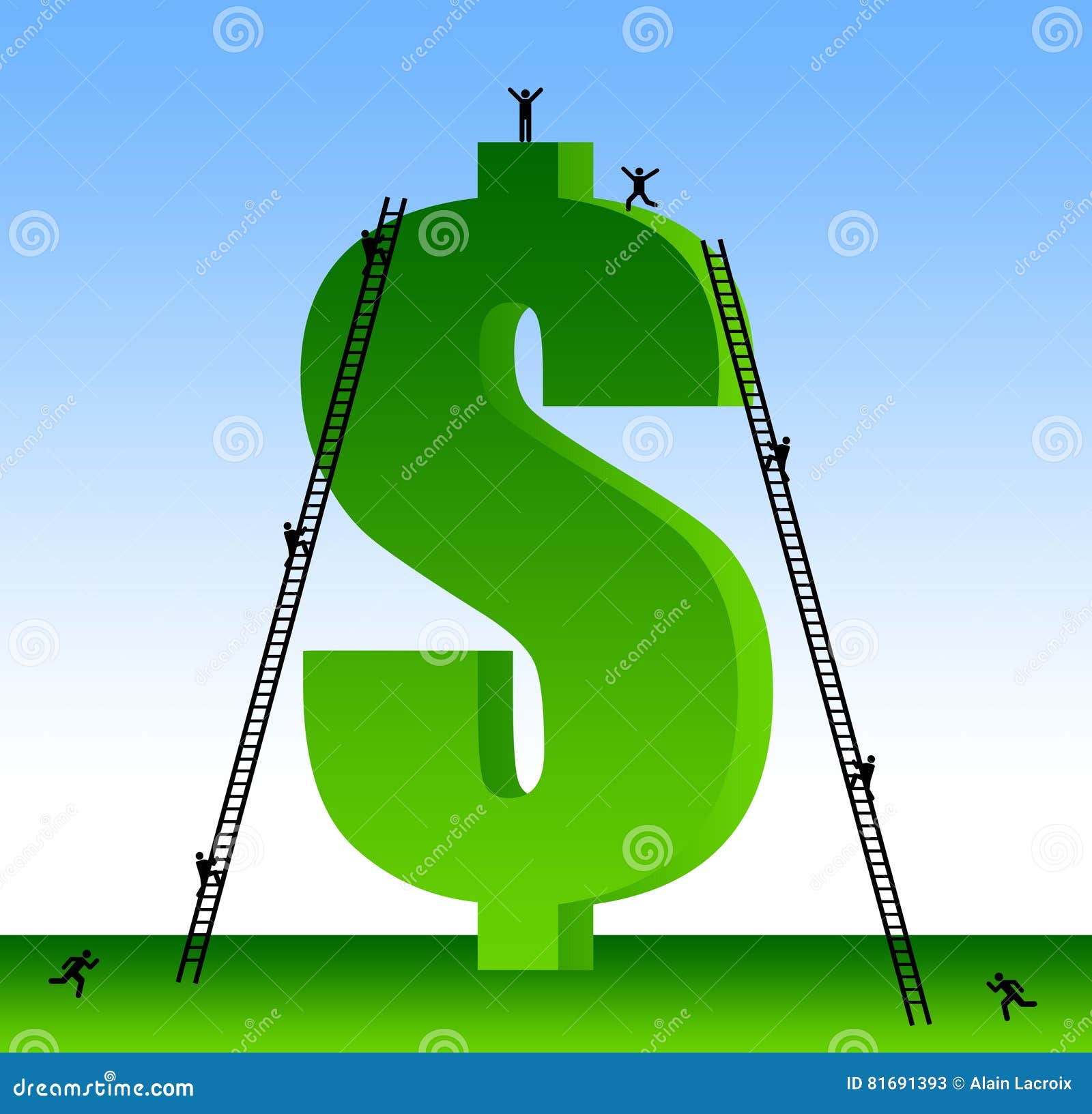 Making profit stock illustration. Illustration of dollar - 81691393