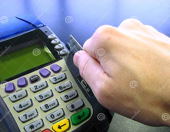 Making a purchase stock photo. Image of debit, bank, money - 1417684