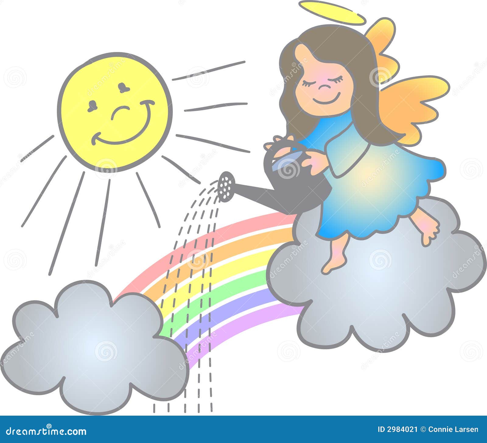 Rainbow Angel Wings Message Banner Stock Photo | CartoonDealer.com ...