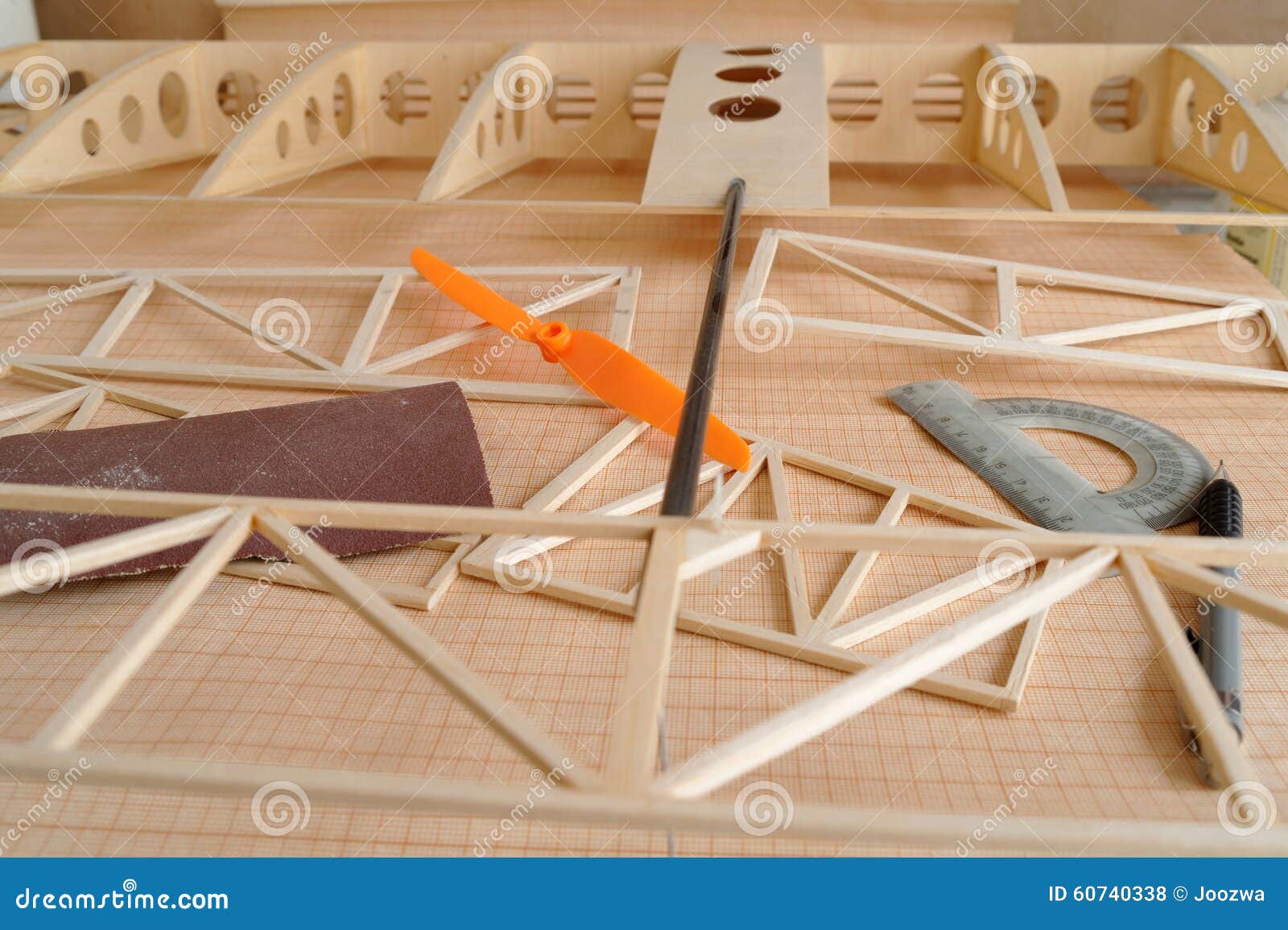 Making rc airplane stock photo. Image of paper, control - 60740338