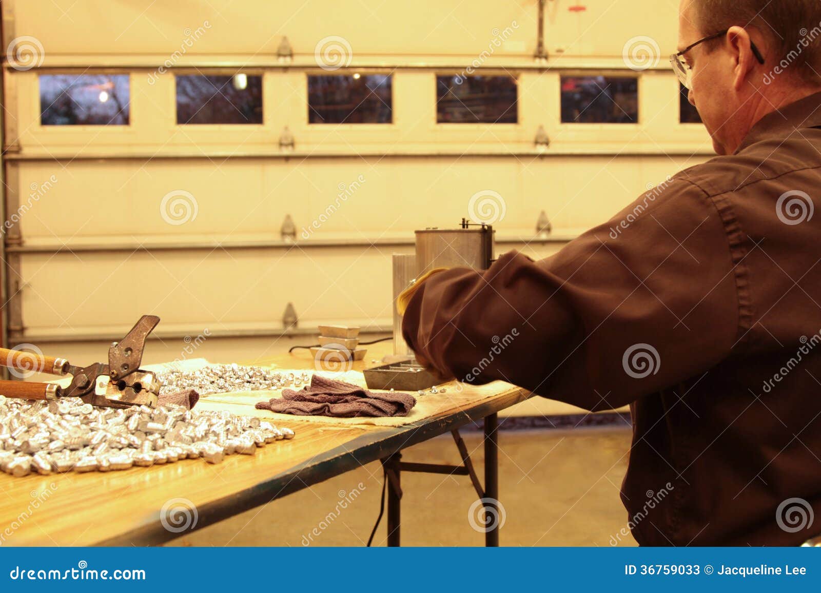 Making reloading bullets stock image. Image of reloading - 36759033