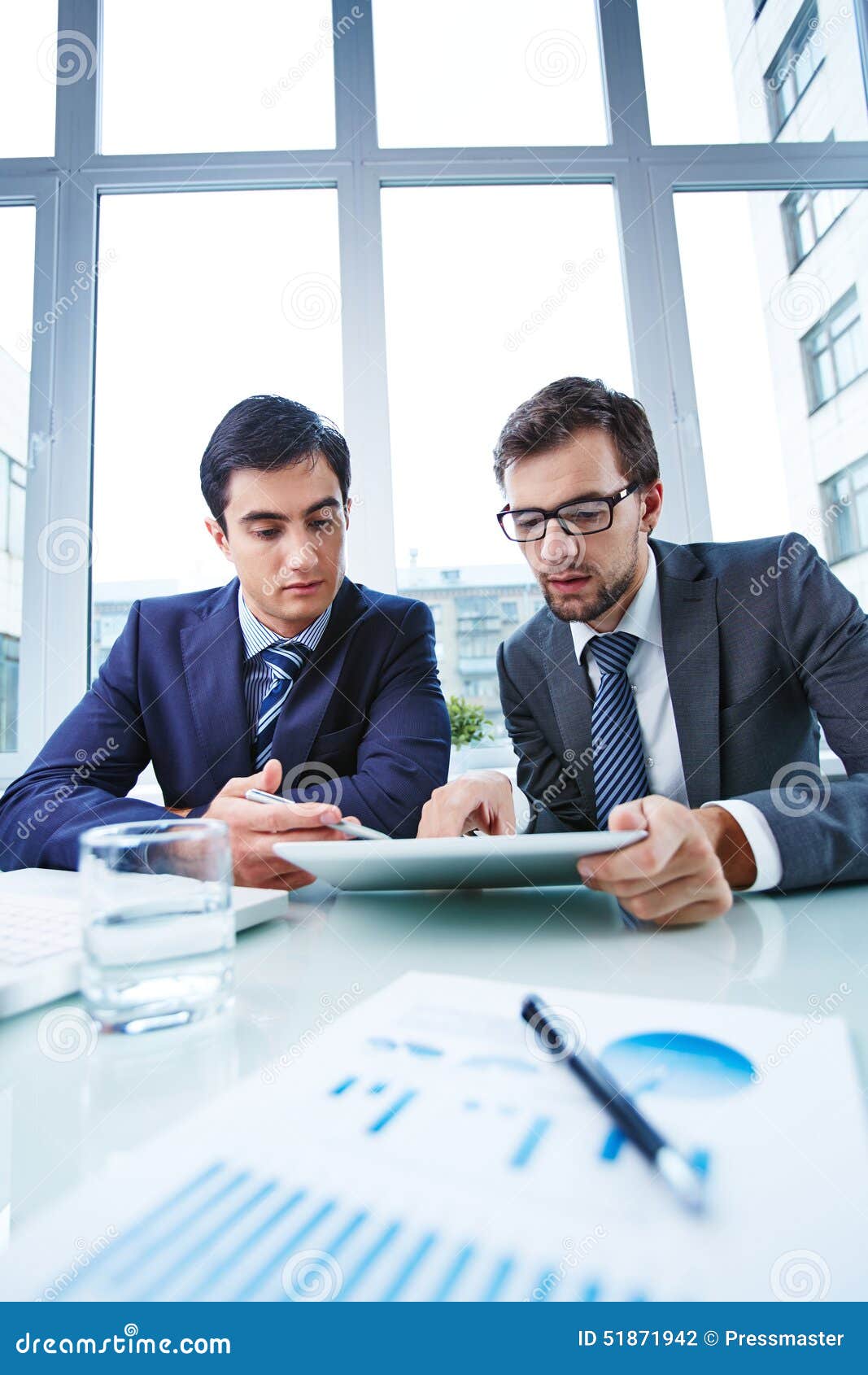 Making report stock photo. Image of explaining, showing - 51871942