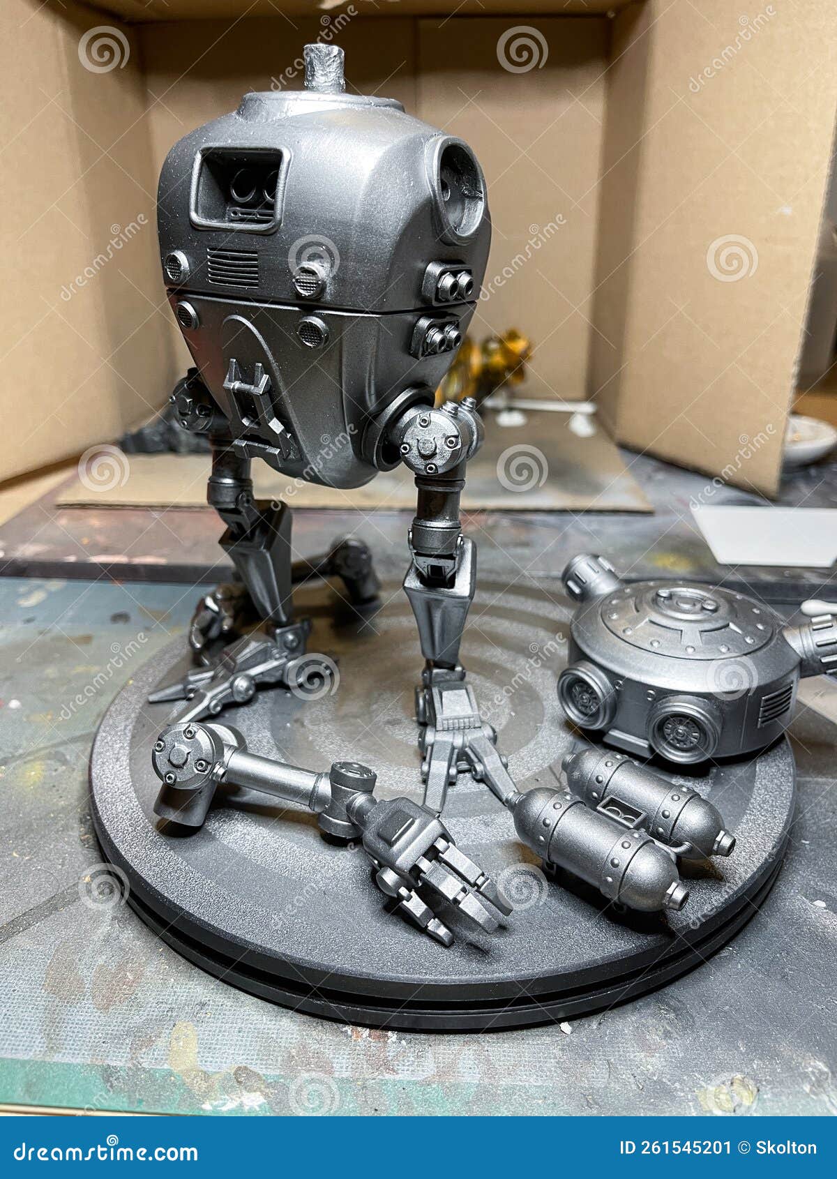 Making a Robot with a Resin 3d Printer Stock Image - Image of material ...