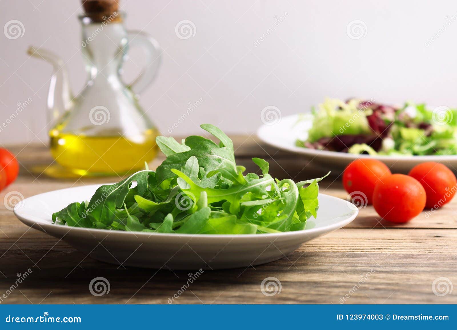 Rocket as an ingredient stock image. Image of gastronomy - 123974003