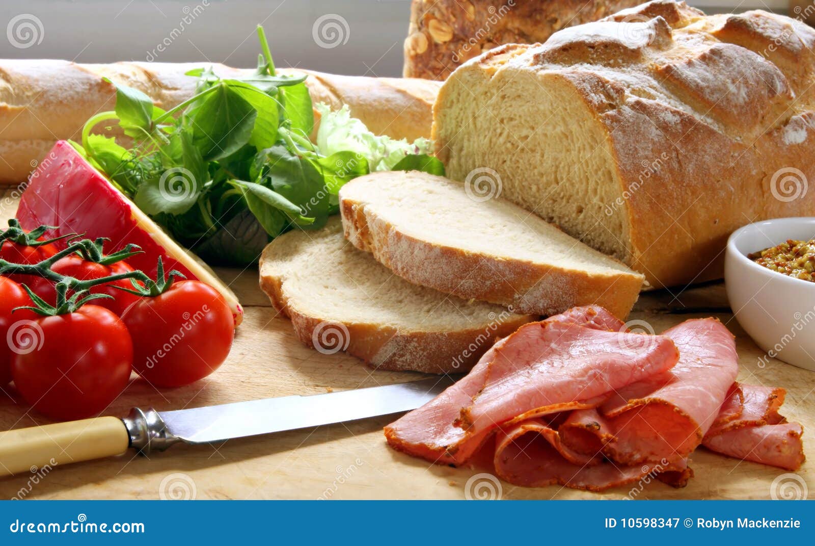 Making a Sandwich stock image. Image of vine, cherry - 10598347