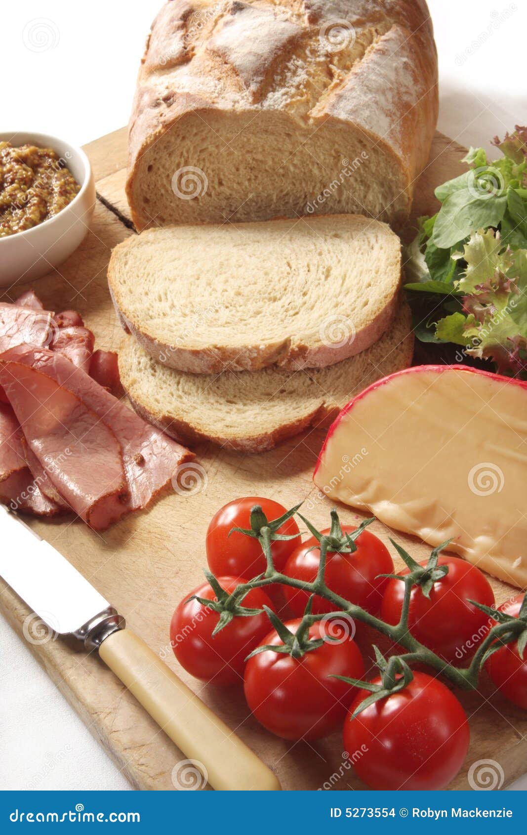 Making a Sandwich stock photo. Image of close, timber - 5273554