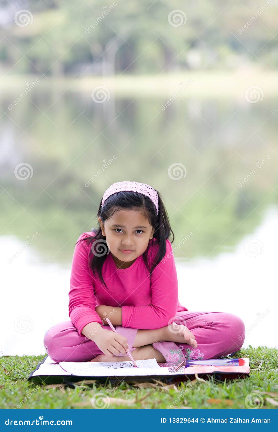 Making the school work stock photo. Image of casual, outdoors - 13829644