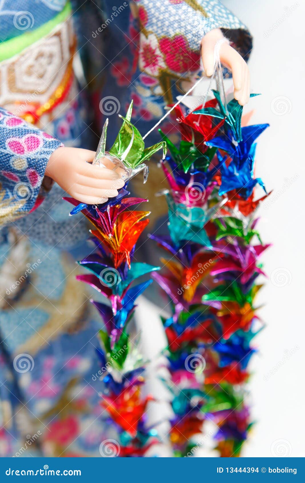 Making Senbazuru (a Thousand Origami Cranes) Stock Photo - Image of ...