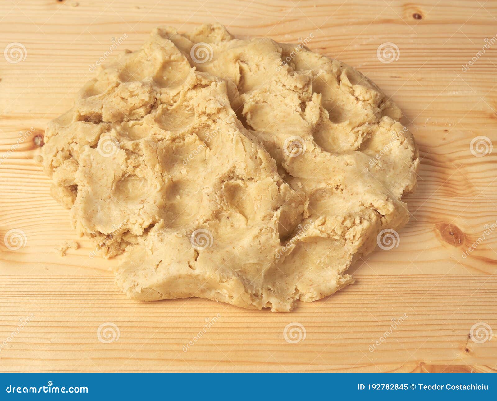 Making a Shortbread Dough or Pastry Crust by Hand Stock Image - Image ...