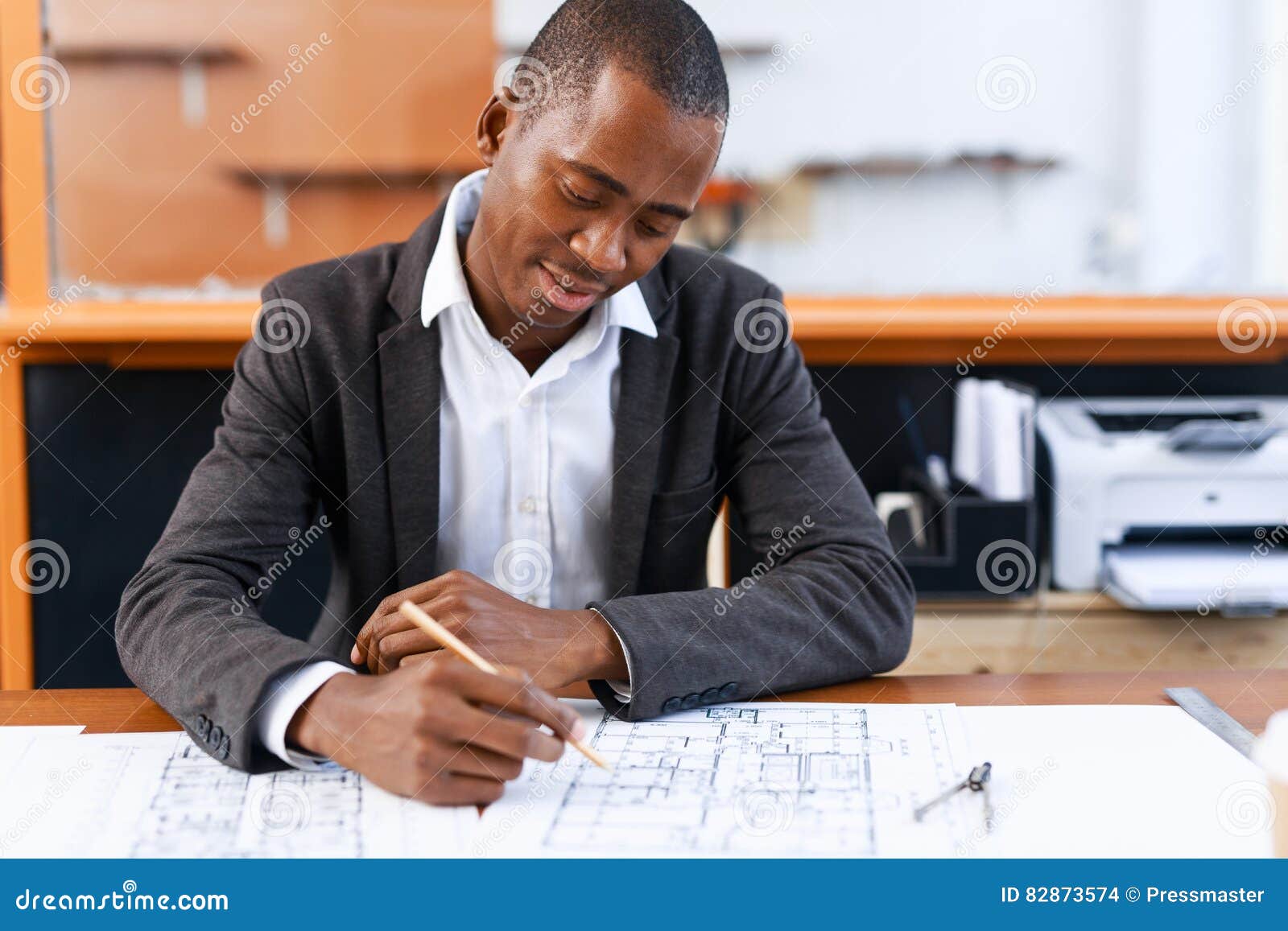 Making sketch stock photo. Image of reconstruction, businessman - 82873574