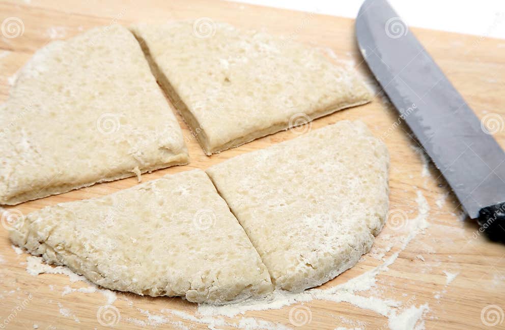 Making soda farl stock image. Image of traditional, baked - 8292067