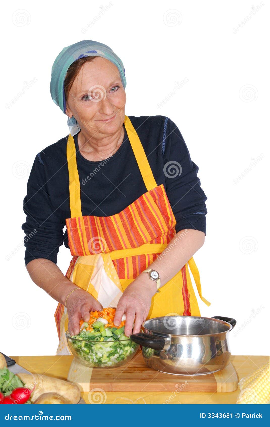 Making soup stock image. Image of attractive, food, knife - 3343681