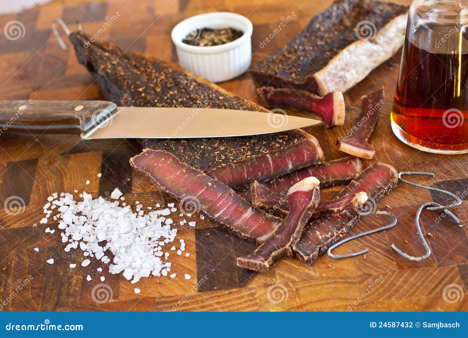 Making South African Biltong Stock Photo - Image of preservation ...