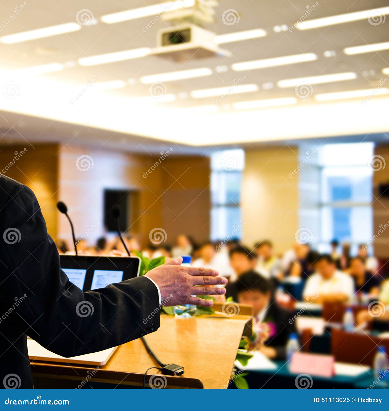 Making speech stock photo. Image of mike, crowd, lecture - 51113026