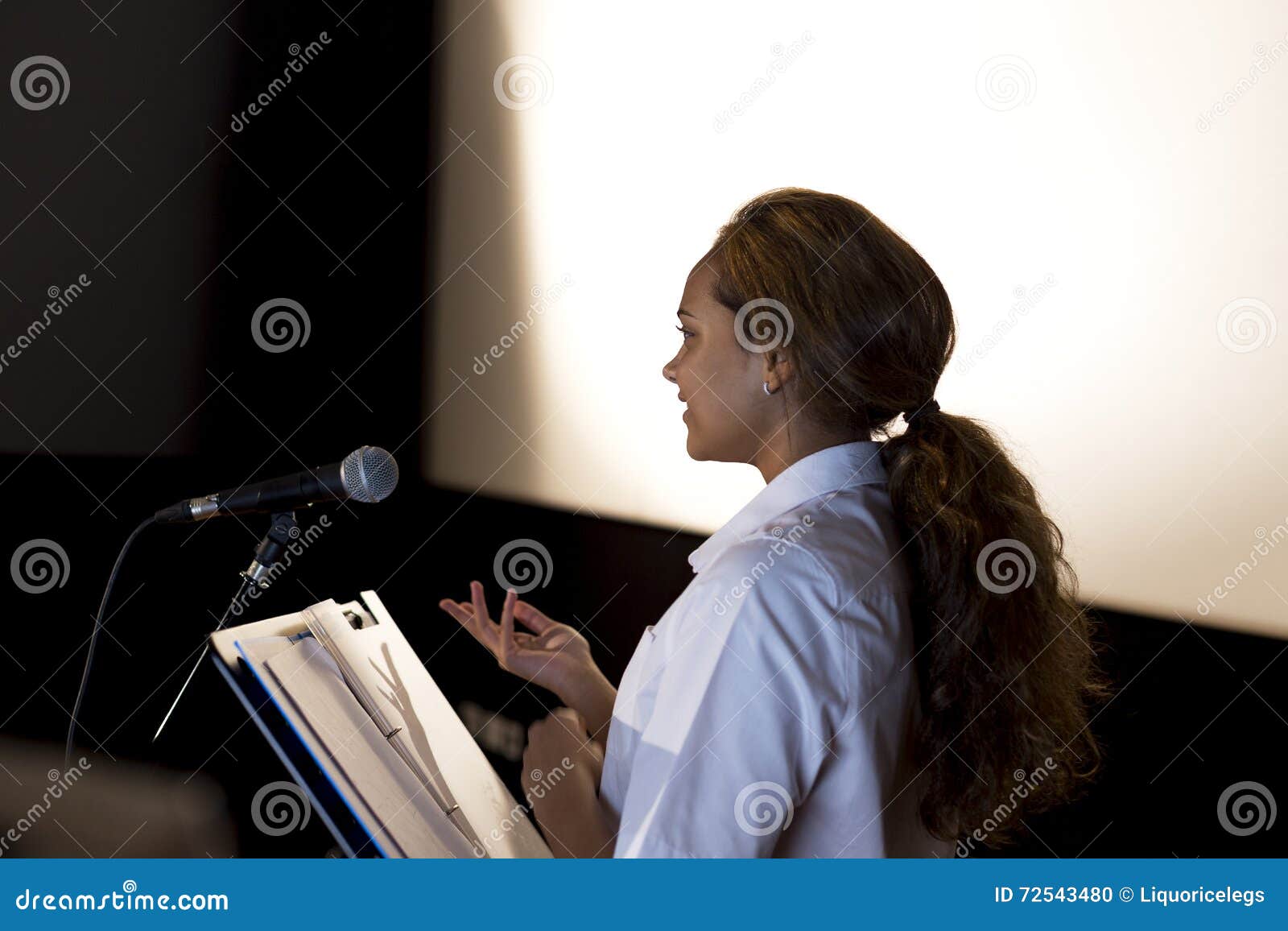 Making a Speech stock photo. Image of presentation, education - 72543480