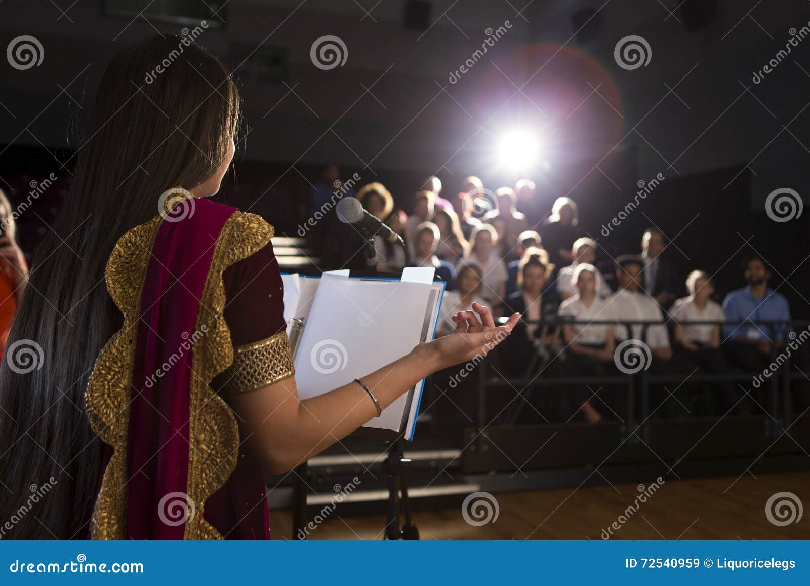 Making a Speech stock image. Image of college, presentation - 72540959