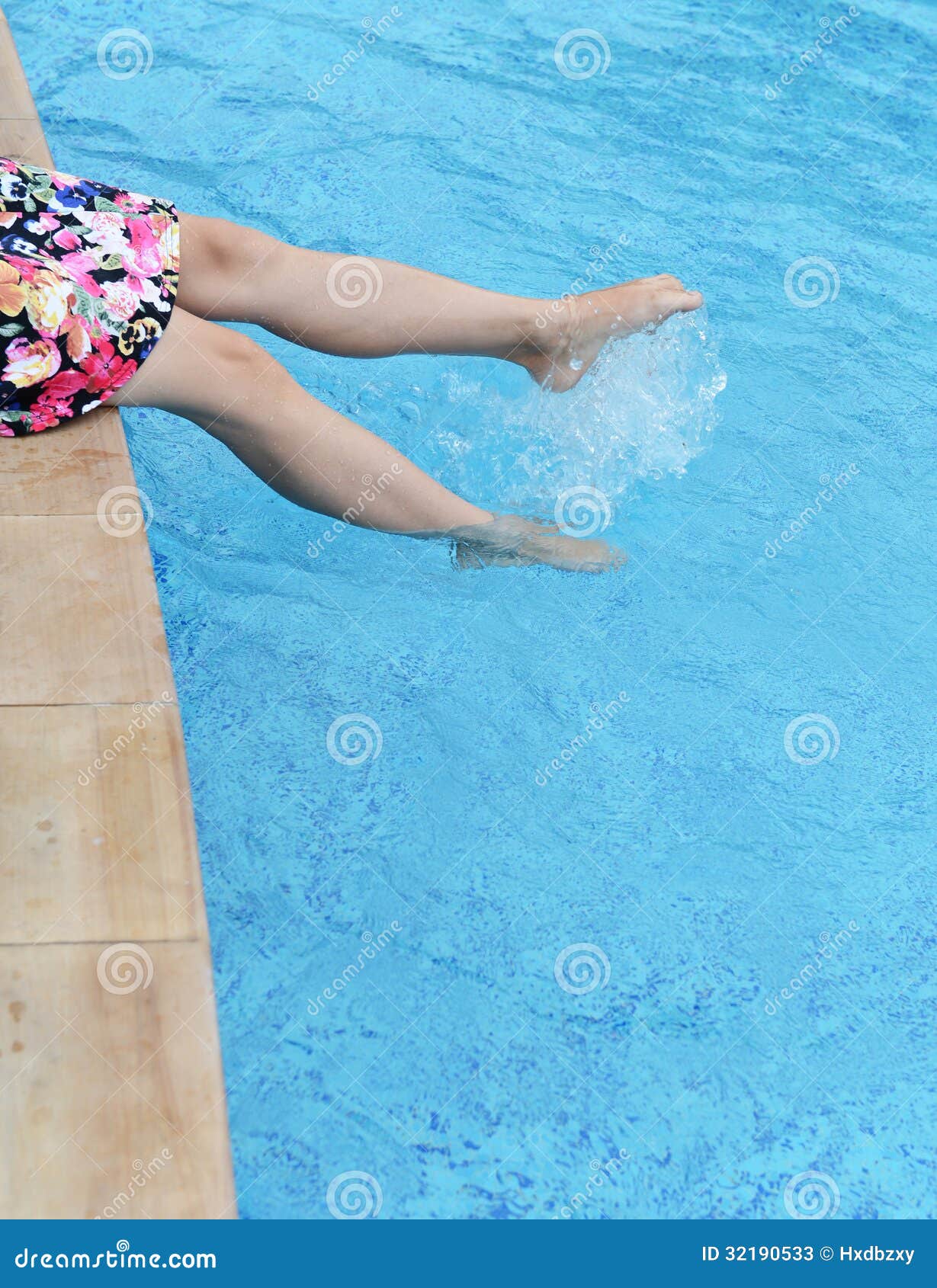 Making splashes stock image. Image of foot, happiness - 32190533