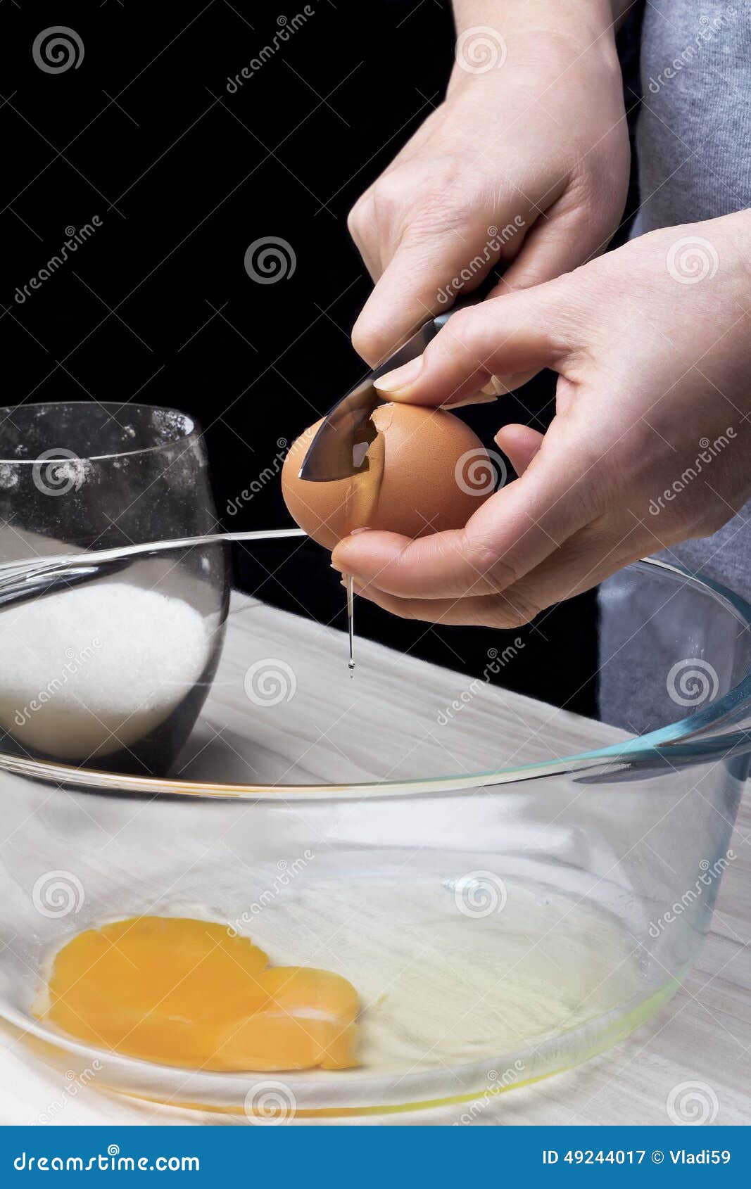 Making Sponge Cake. Series. Stock Image - Image of pastry, action: 49244017