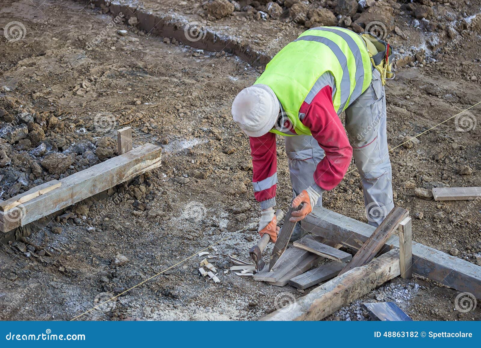 Making Stake Stock Photo - Image: 48863182