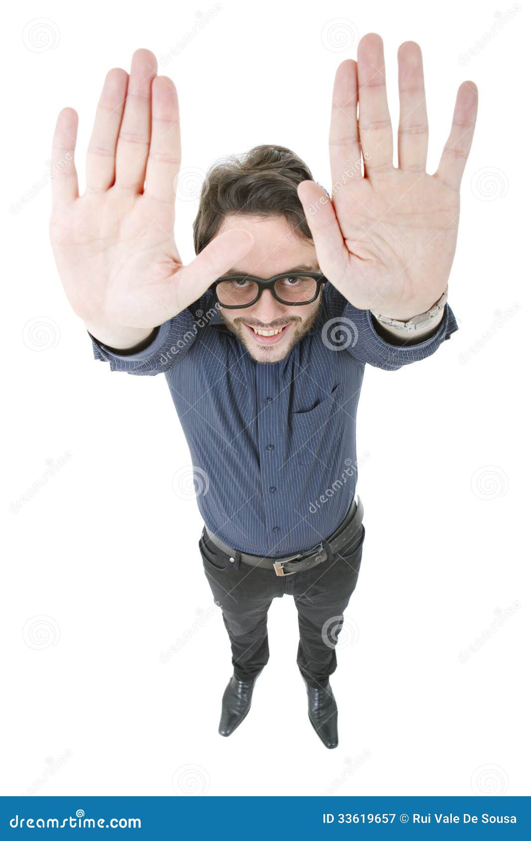 Making stop stock image. Image of body, person, latin - 33619657