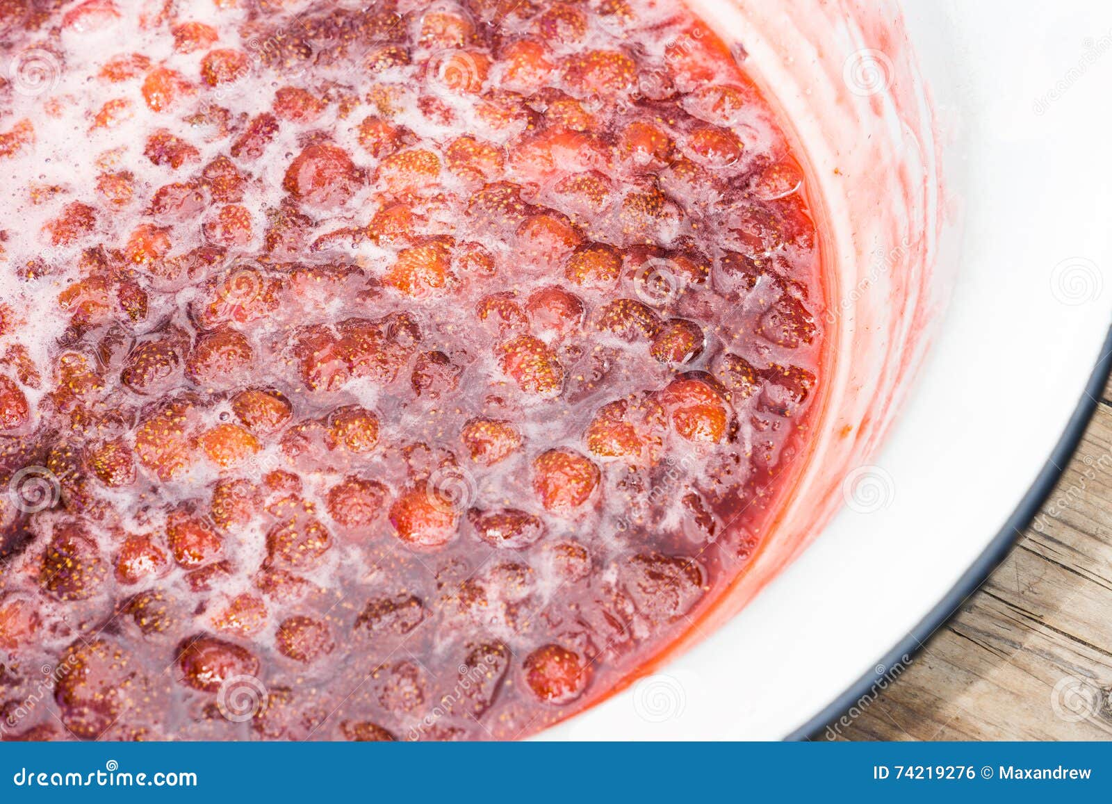 Making strawberry jam stock photo. Image of season, jelly - 74219276