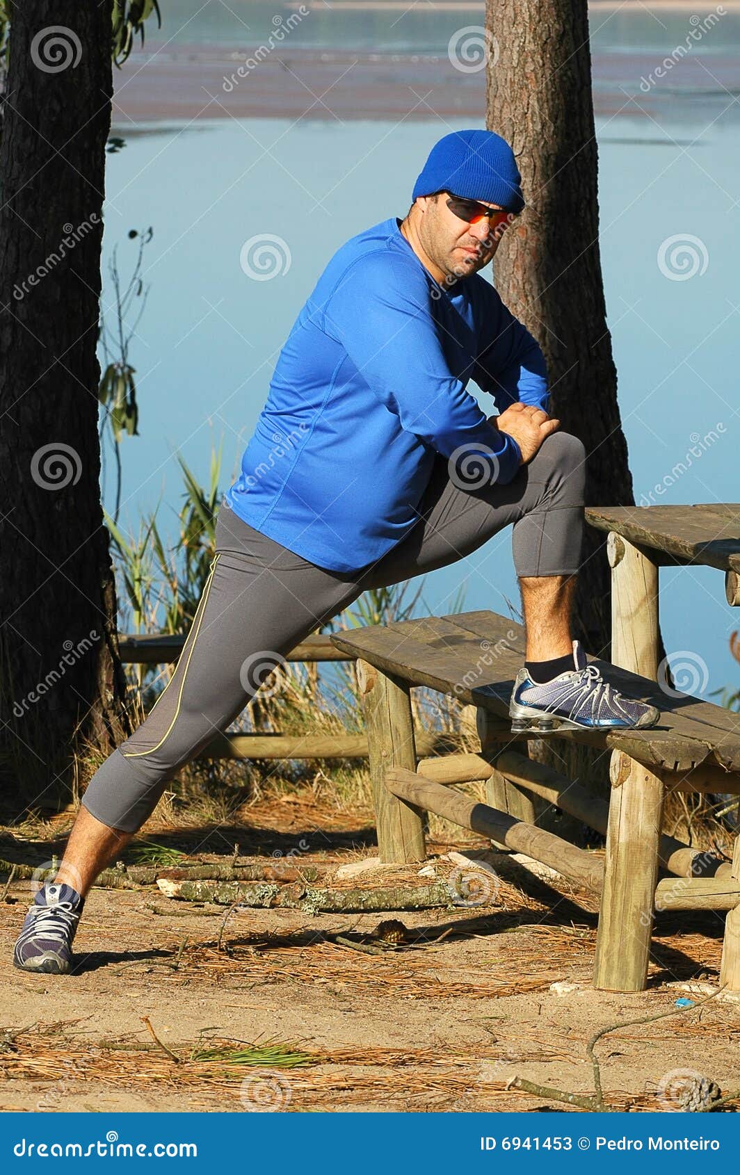 Making Stretching Movements Stock Image - Image of arms, leisure: 6941453