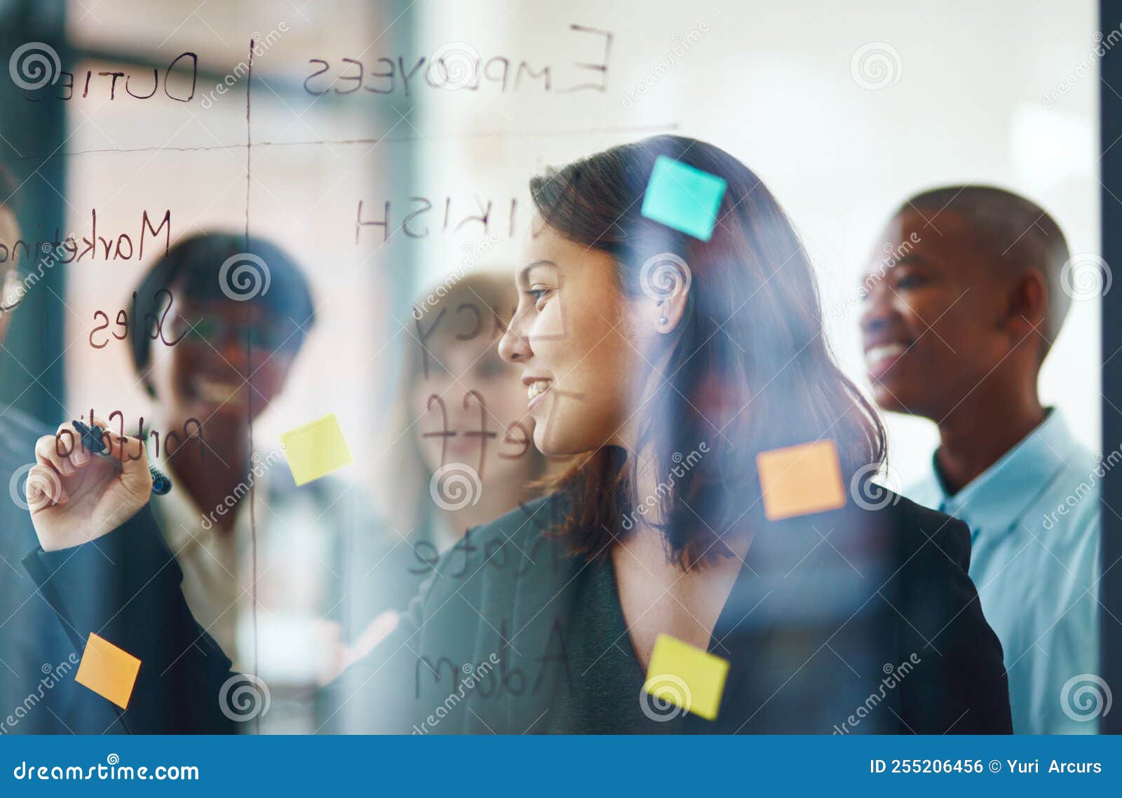 Making Success Their Priority. a Group of Businesspeople Brainstorming ...