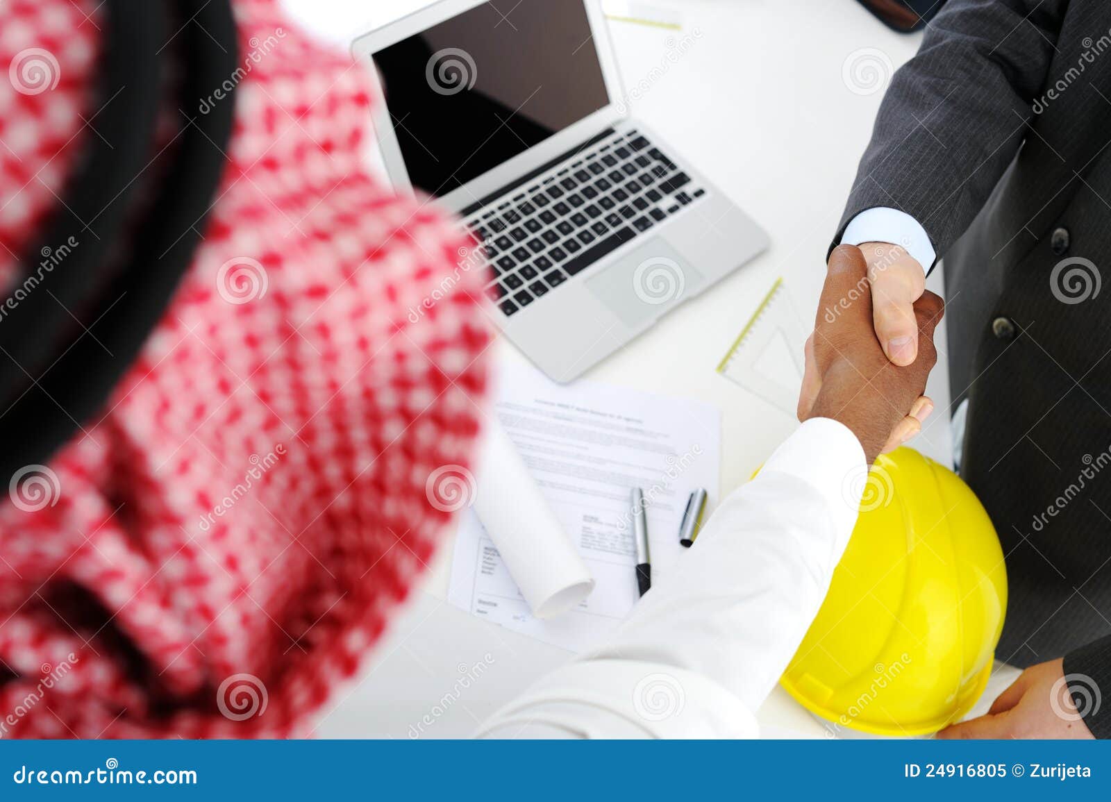 Making a Successful Deal for Building Stock Image - Image of ...