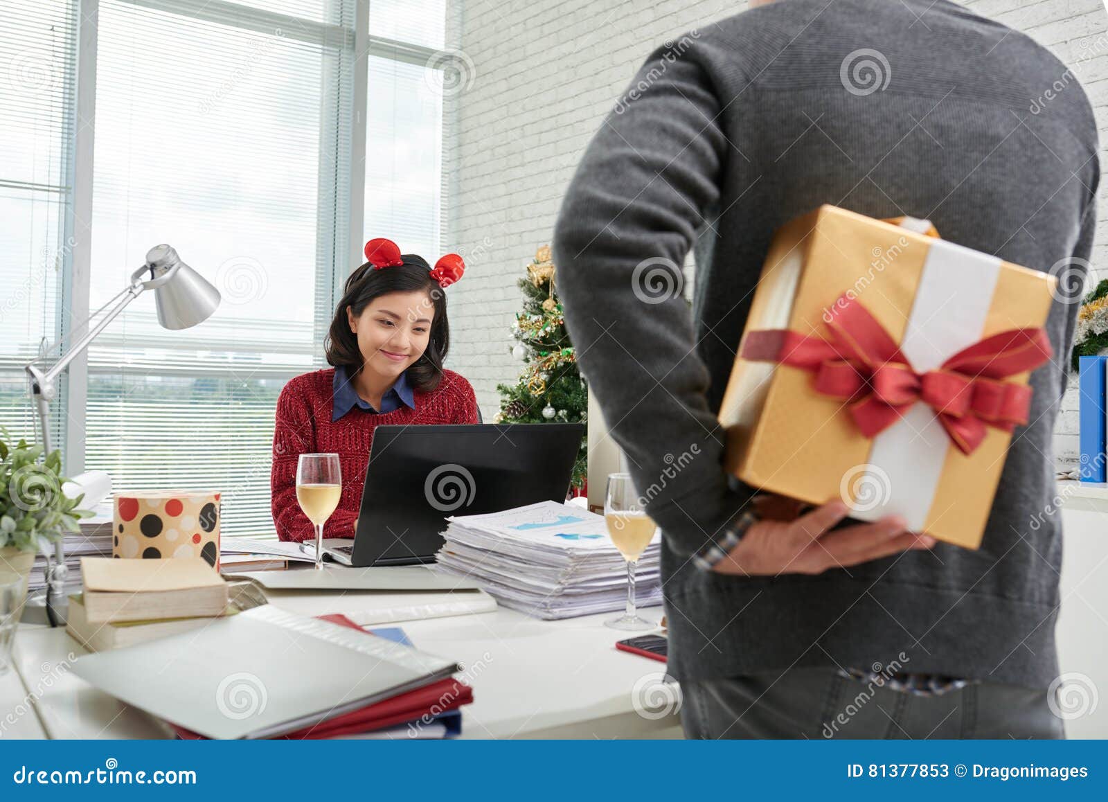 Making surprise stock image. Image of workplace, colleague - 81377853